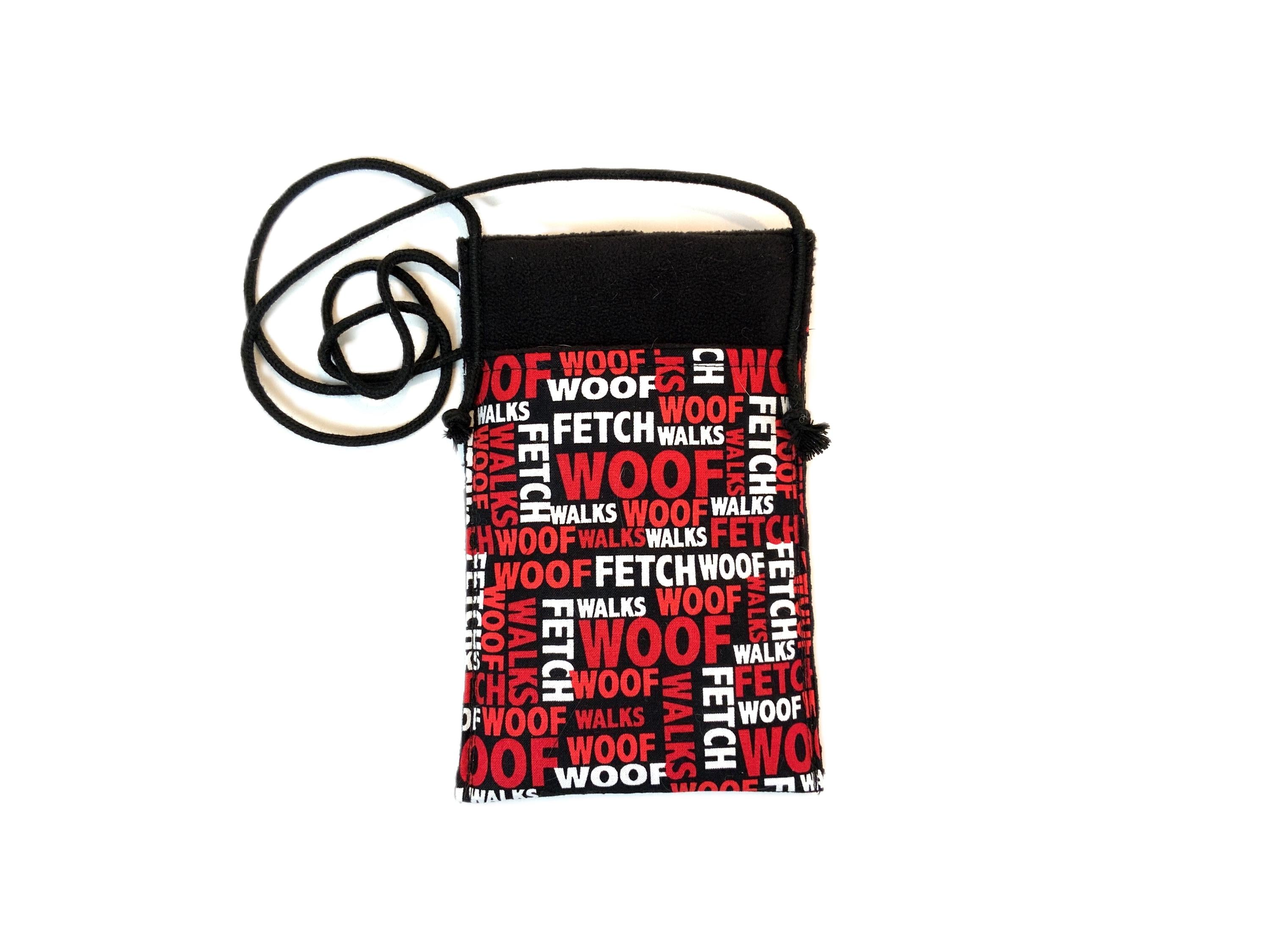 Padded Fabric Cell Phone Necklace Pouch: Hands-free Lanyard Choice of ...