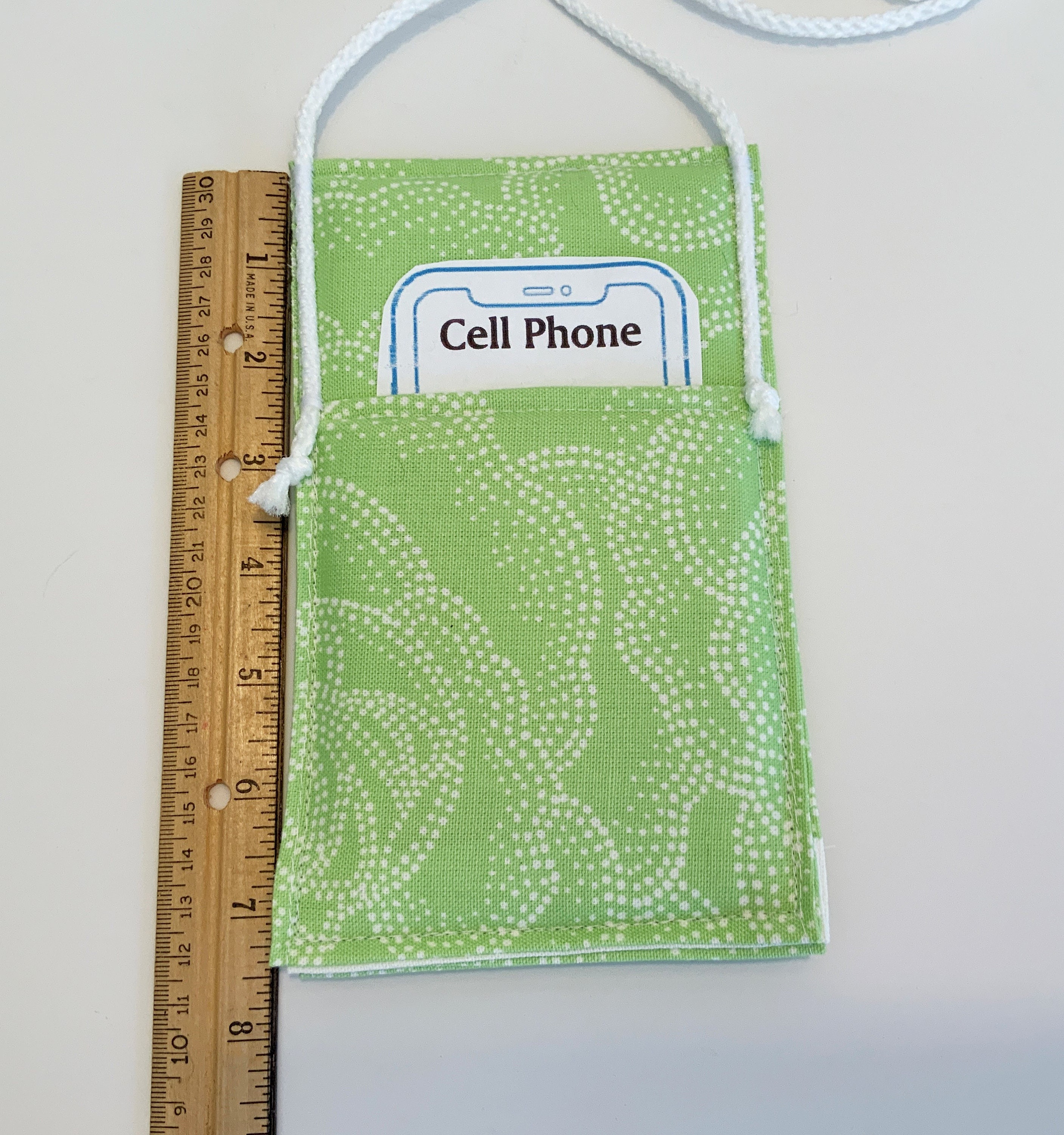 Cell Phone Carrier Necklace Padded Fabric Phone Pouch Cell Phone Neck ...