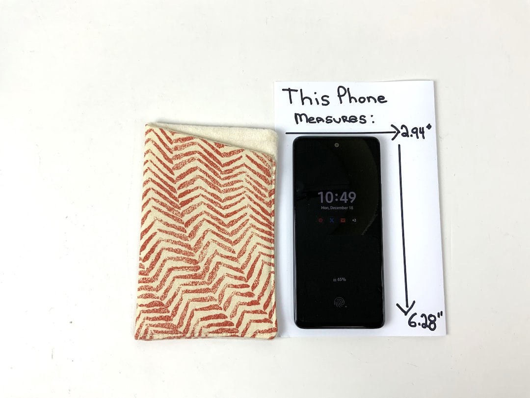 Padded Fabric Cell Phone Sleeve: Upcycled Designer Pouch, Handmade ...
