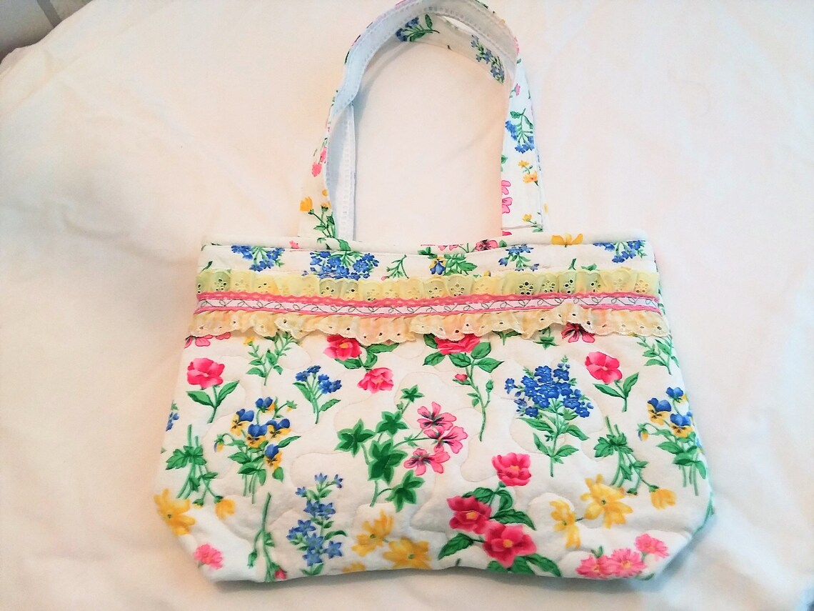 Tote Quilted Country Cottage Collection Medium Tote Bag Choice | Etsy