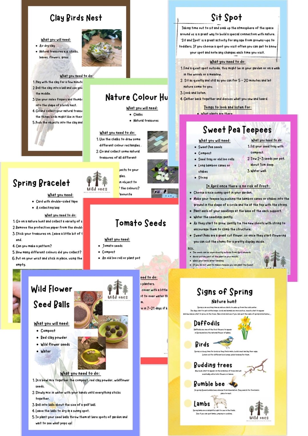 Printable Spring Themed Nature and Gardening Activities for Children ...