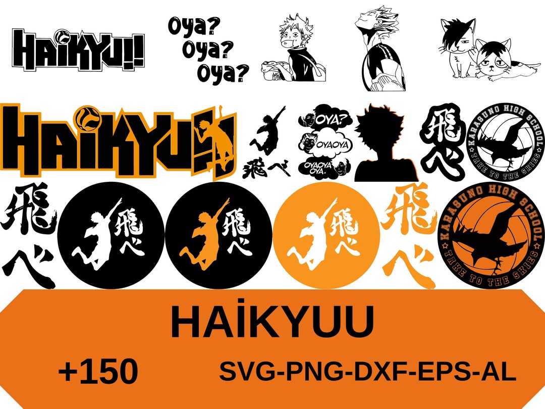 Haikyuu SVG Bundle 150, Haikyuu Hinata Svg, Haikyuu Karasuno Fly Team ...