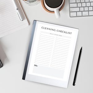 Digital Cleaning Checklist for Remarkable 1 & 2 | 10-page Home ...