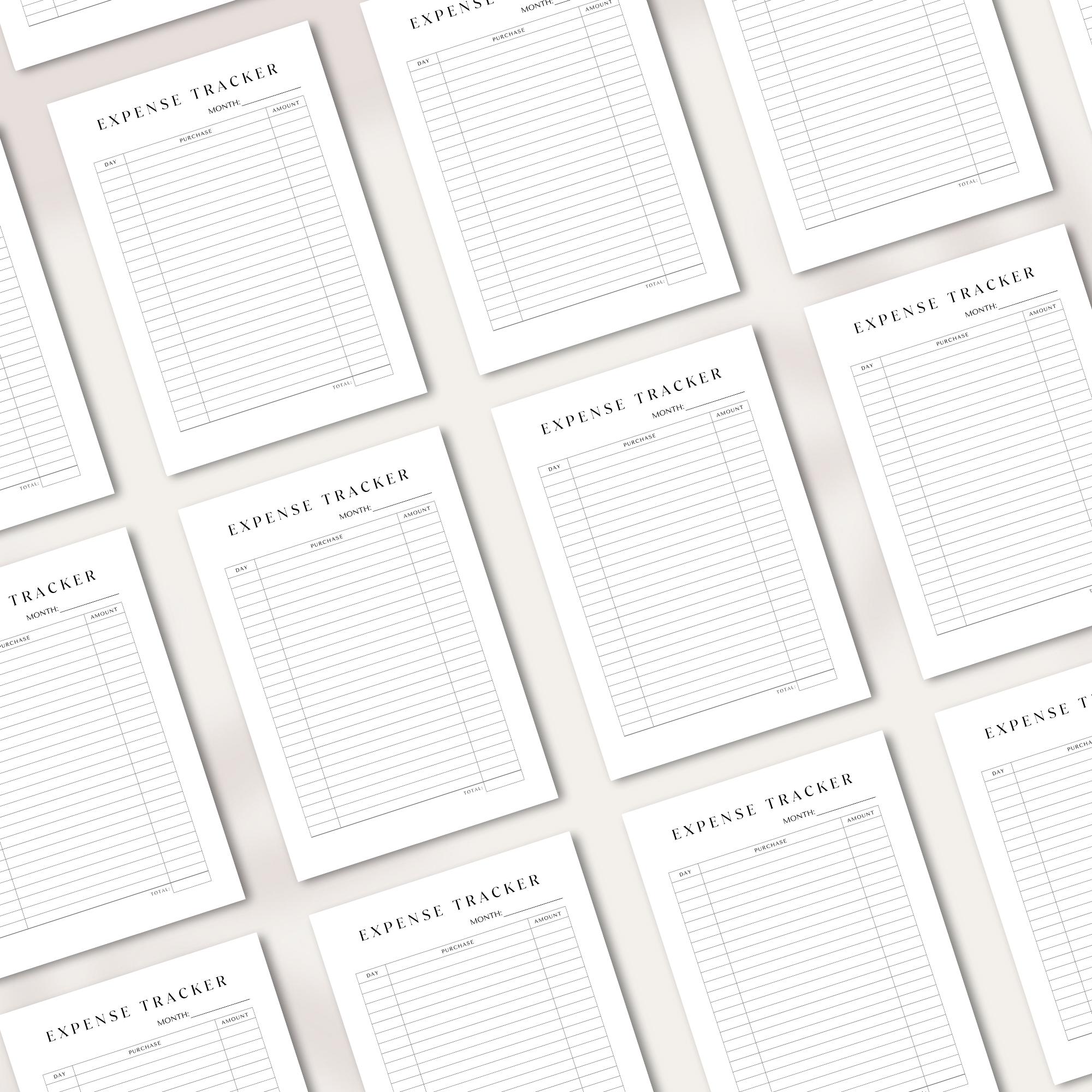 Printable Expense Tracker | Budget Spreadsheet | Daily & Weekly ...