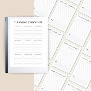 Digital Cleaning Checklist for Remarkable 1 & 2 | 10-page Home ...