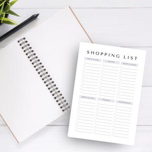Printable Shopping List | Weekly Grocery Planner | 9 Layouts | A4 A5 US ...