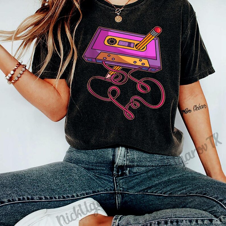 Retro Cassette Tape PNG Bundle – Vintage Mixtape Designs – Old School ...