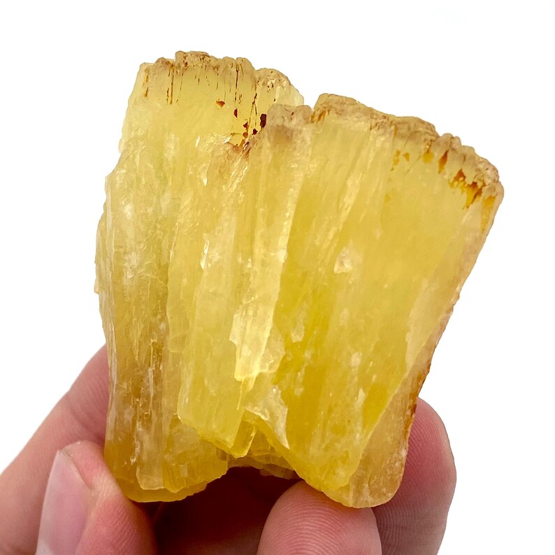 Yellow Aragonite Specimen: Rare Crystal Mineral - Afghanistan (67 Gram ...