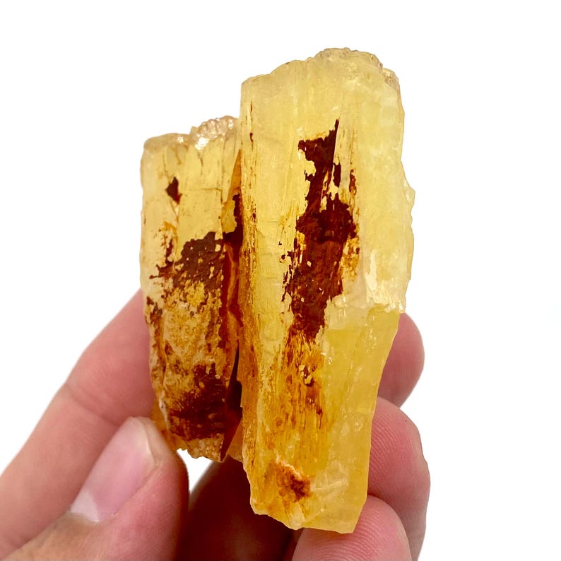 Yellow Aragonite Specimen: Rare Crystal Mineral - Afghanistan (67 Gram ...