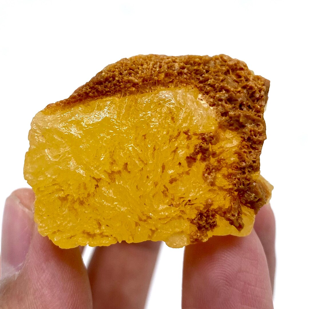 Yellow Aragonite Specimen: Rare Crystal Mineral - Afghanistan (90 Gram ...