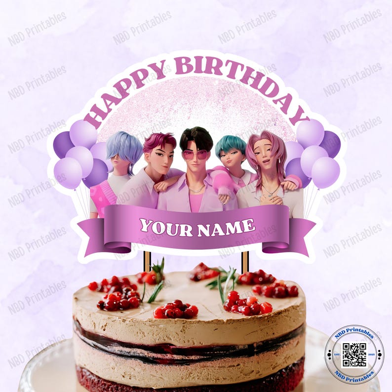 Personalized Saja Boys Birthday Cake Topper: Custom Party Decoration ...