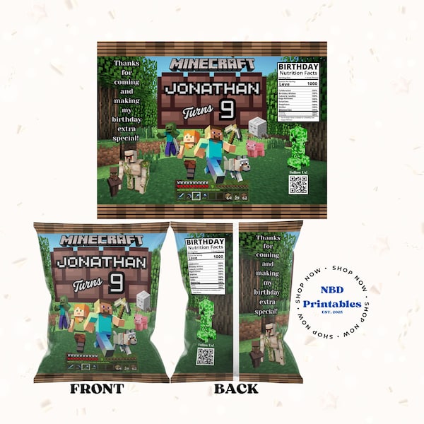 Custom Chip Bags - Etsy