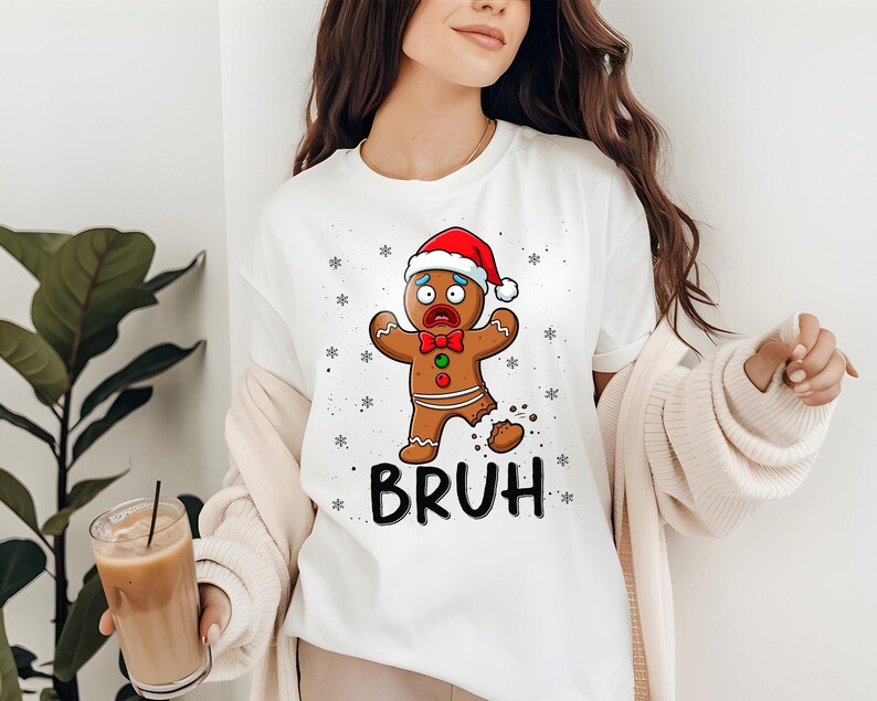Bruh Funny Christmas Gingerbread Man Svg and Png Digital Download - Etsy