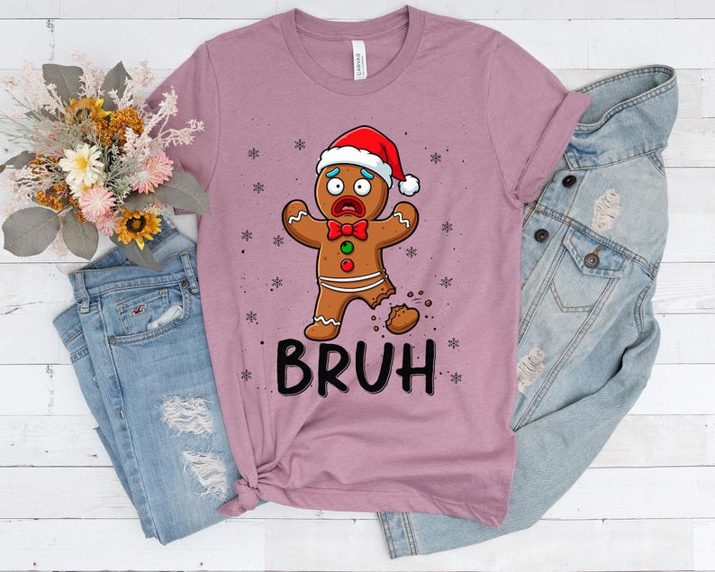 Bruh Funny Christmas Gingerbread Man Svg and Png Digital Download - Etsy
