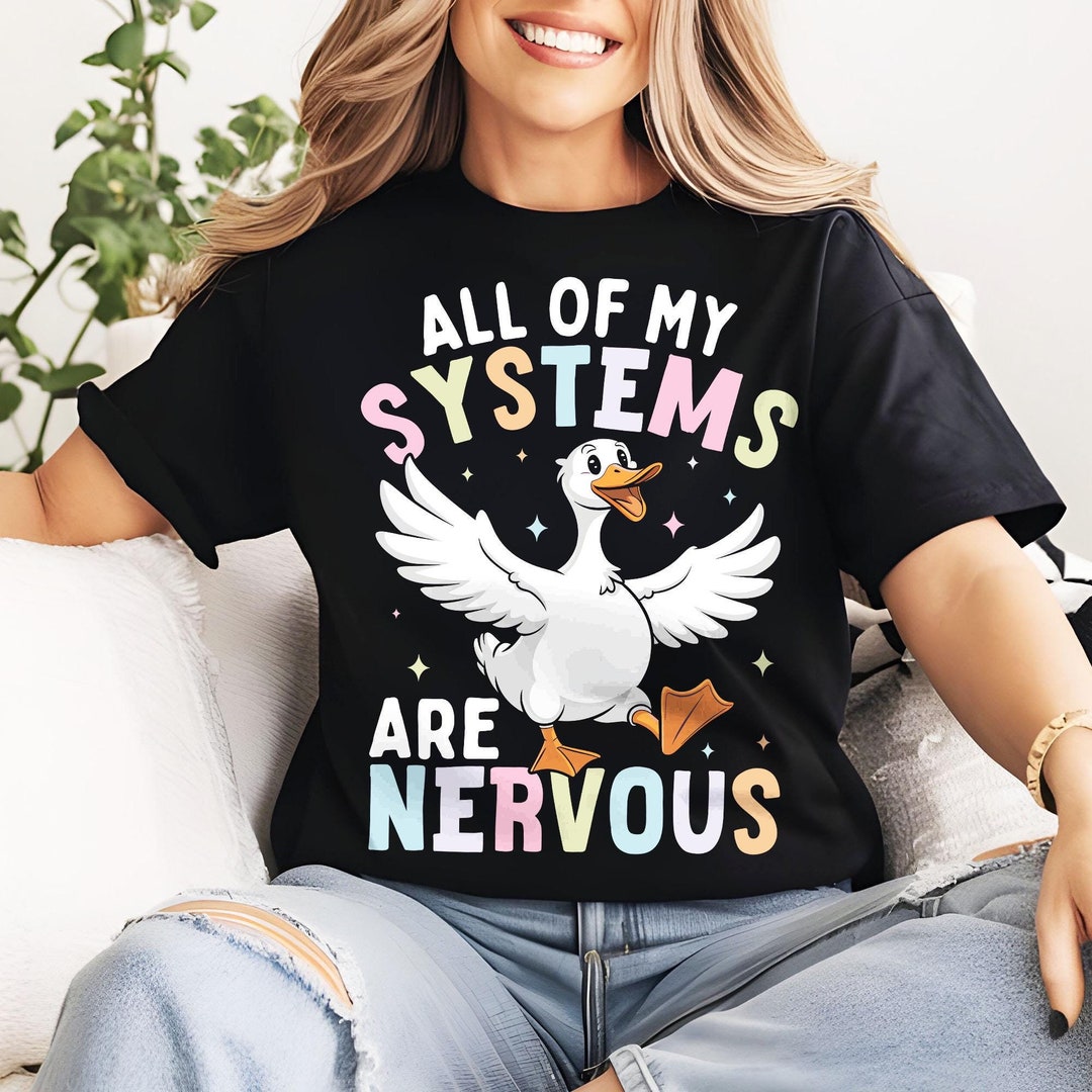 Funny Goose Anxiety PNG SVG: Sarcastic Mental Health Humor (digital ...