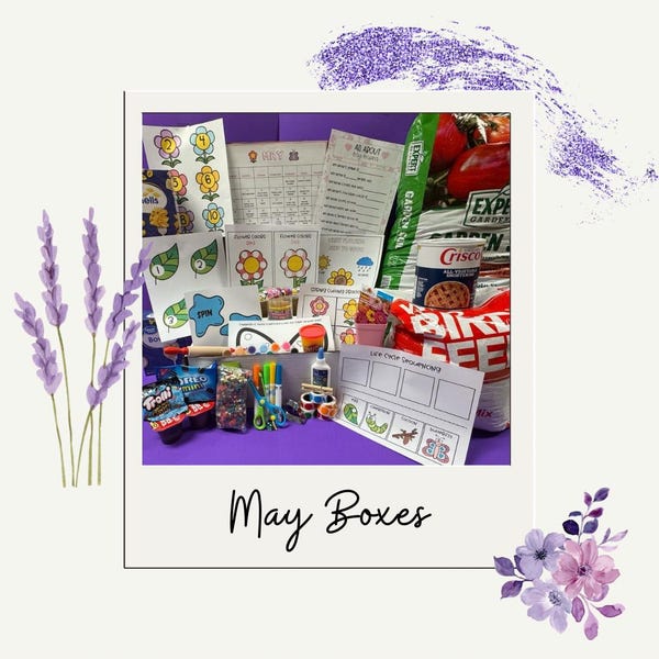 Activity Box Template - Etsy