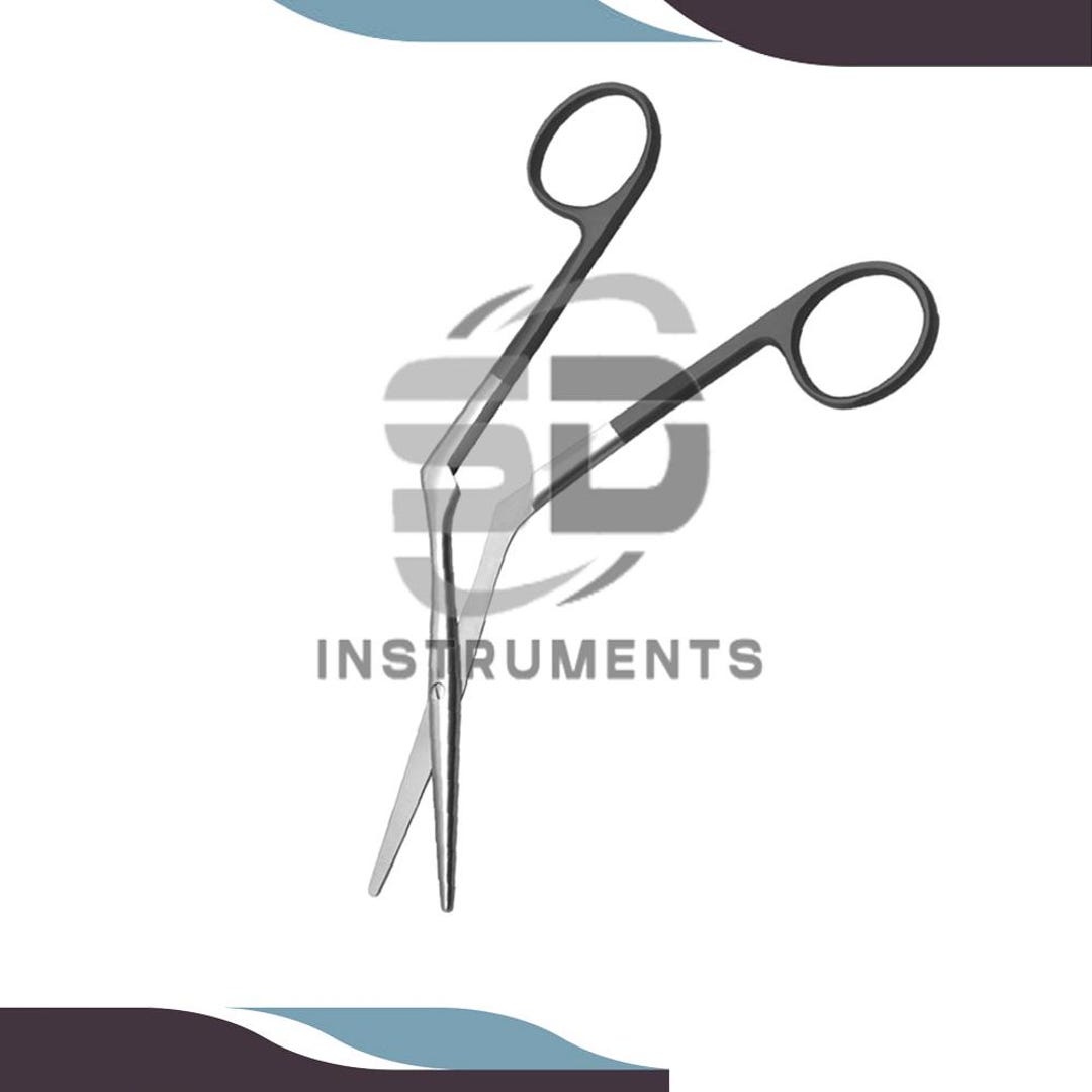 Heymann Nasal Scissors 18cm – Angled Supercut TC Blades, Serrated and ...