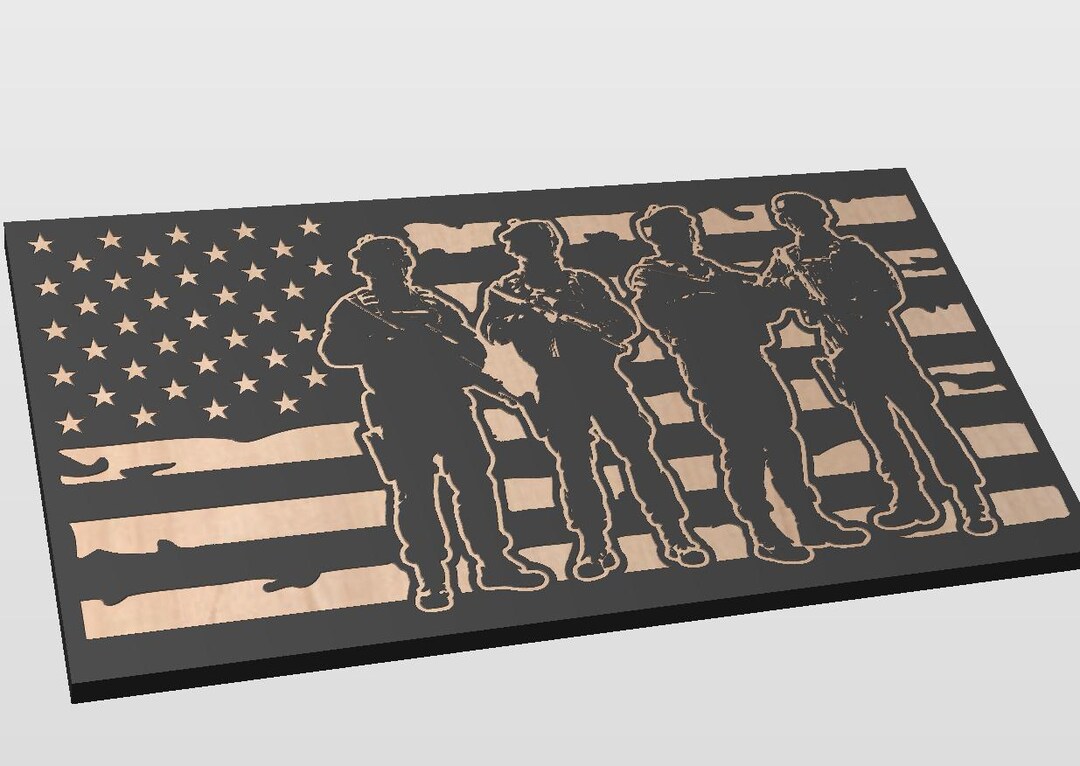 Soldier Flag, Miliary, Warrior, Group of Soldiers - SVG - Etsy