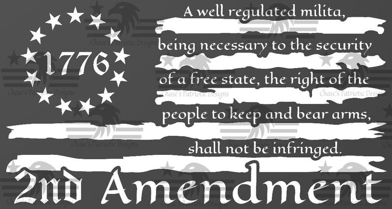 2nd Amendment Flag, - SVG - Etsy