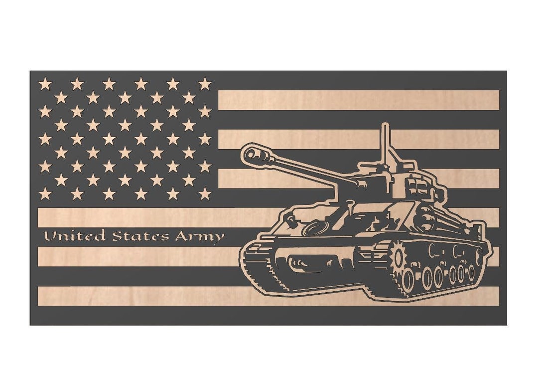 Tank Flag, Miliary, Army Tank - SVG - Etsy