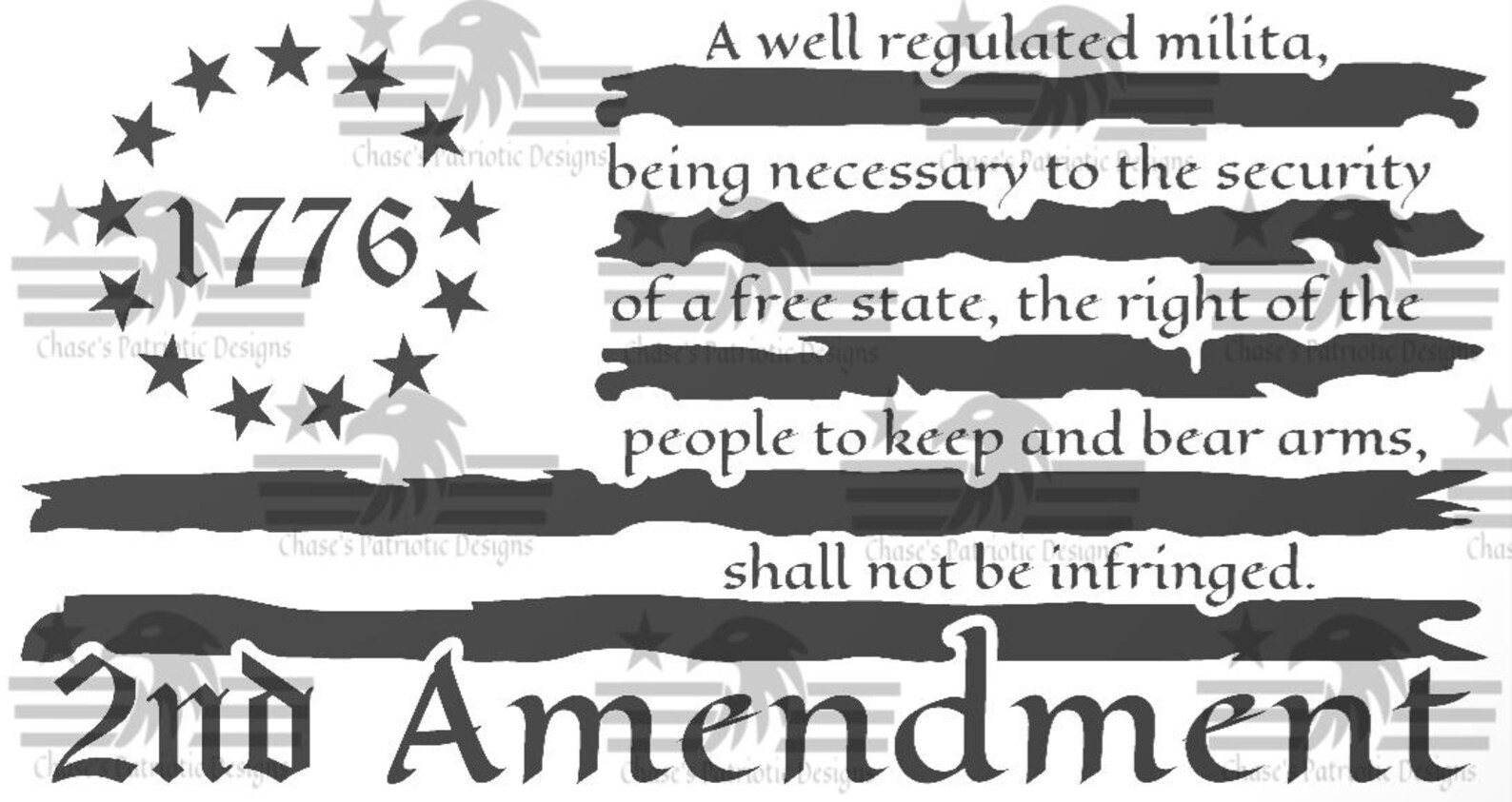 2nd Amendment Flag, - SVG - Etsy
