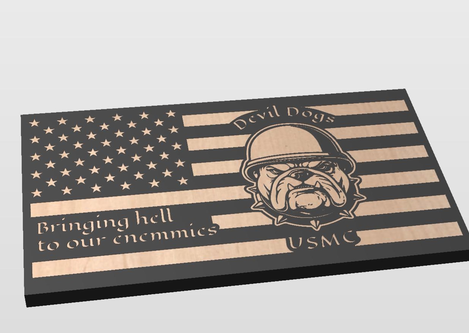 Marine Corps Flag, Devil Dog Flag - SVG - Etsy