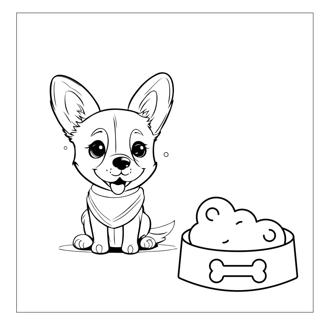 Puppy Coloring Sheet, Dogs Coloring Page, Puppy Coloring Pages, Puppy ...