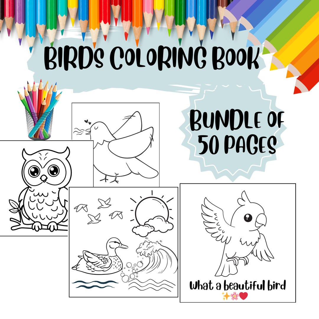 Bird Coloring Pages, Coloringbook, Coloringpage, Colorbook ...