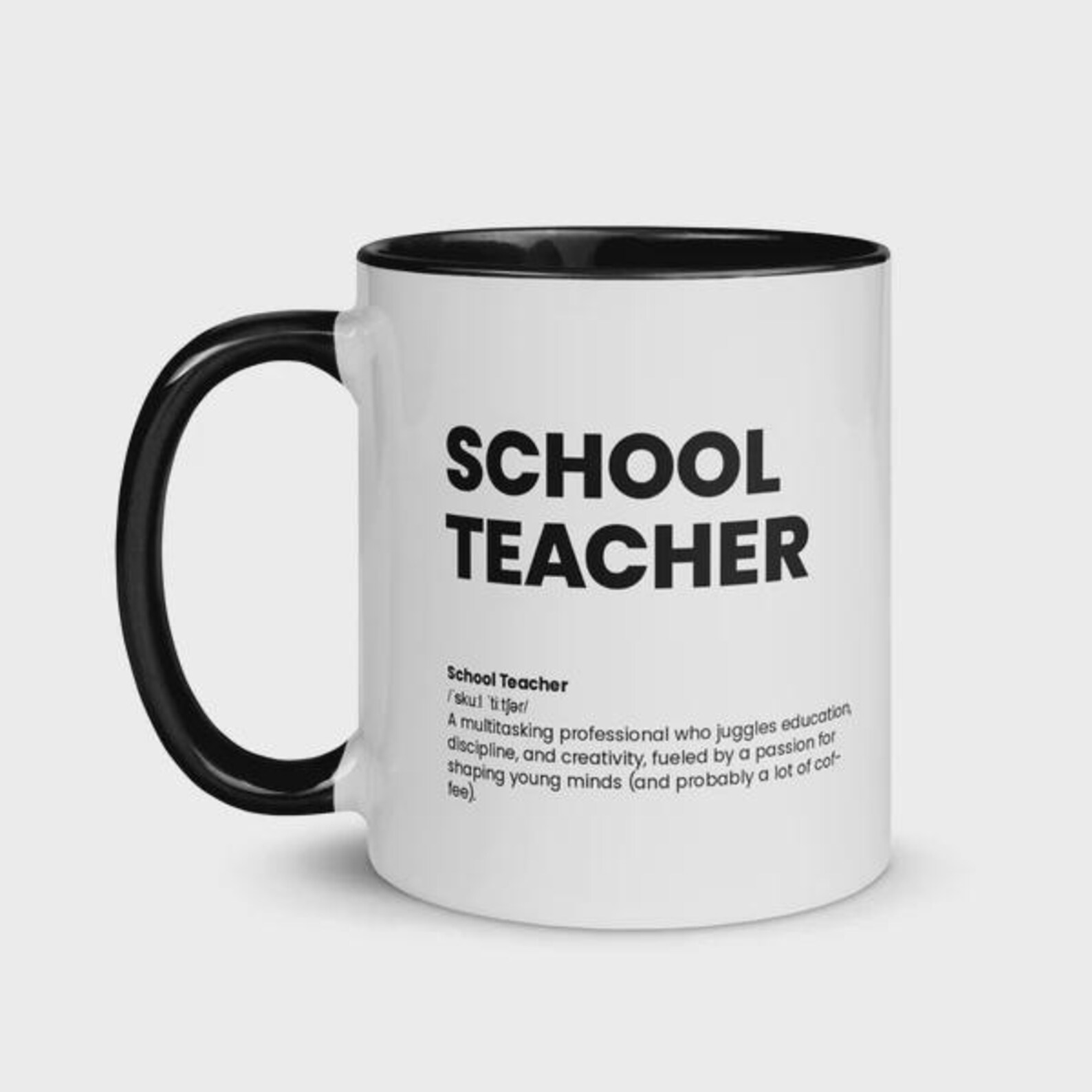 School Teacher Nutrition Facts Mug | Educator Appreciation Gift - Etsy