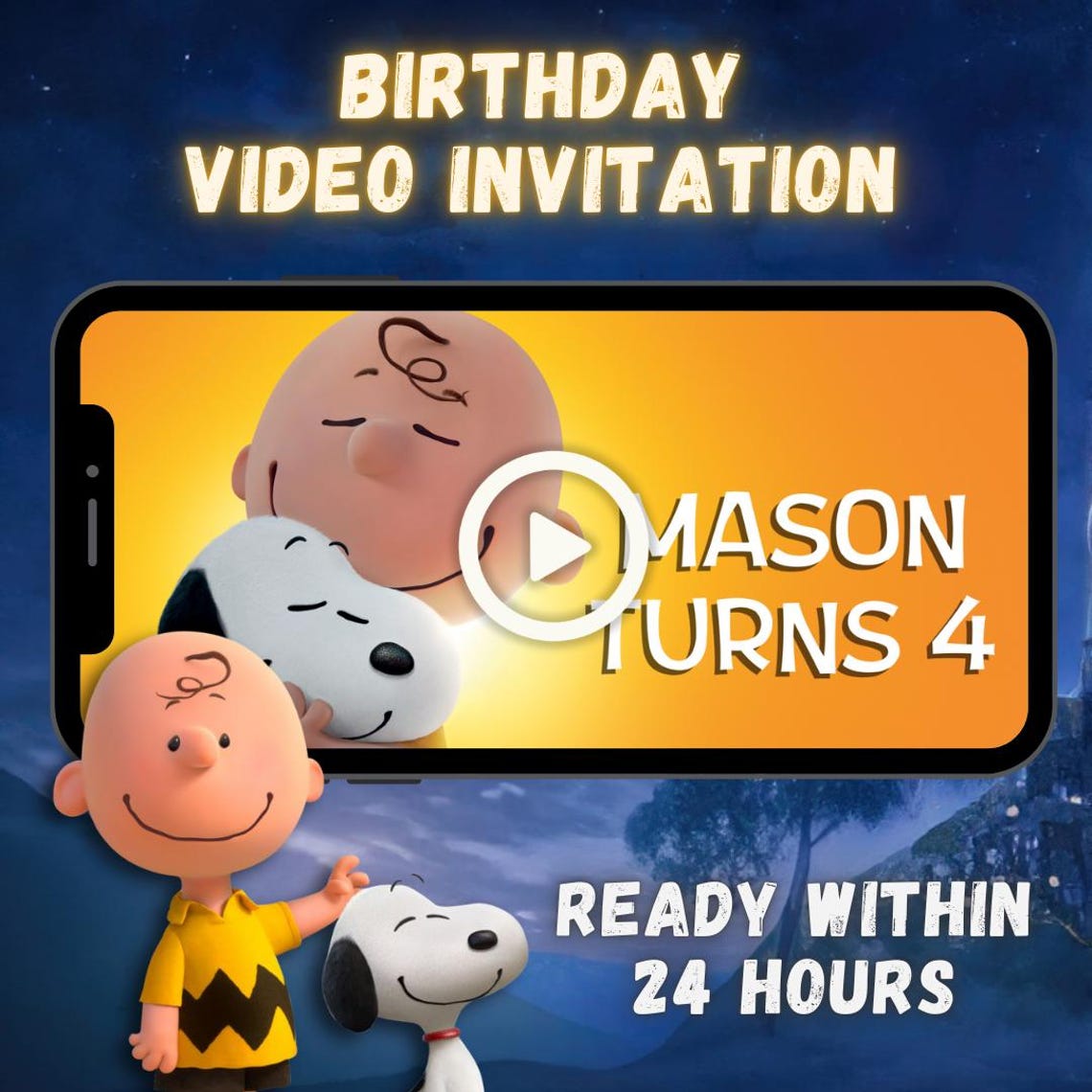 Snoopy and Peanuts Birthday, Snoopy Birthday Invitation, Snoopy Digital ...