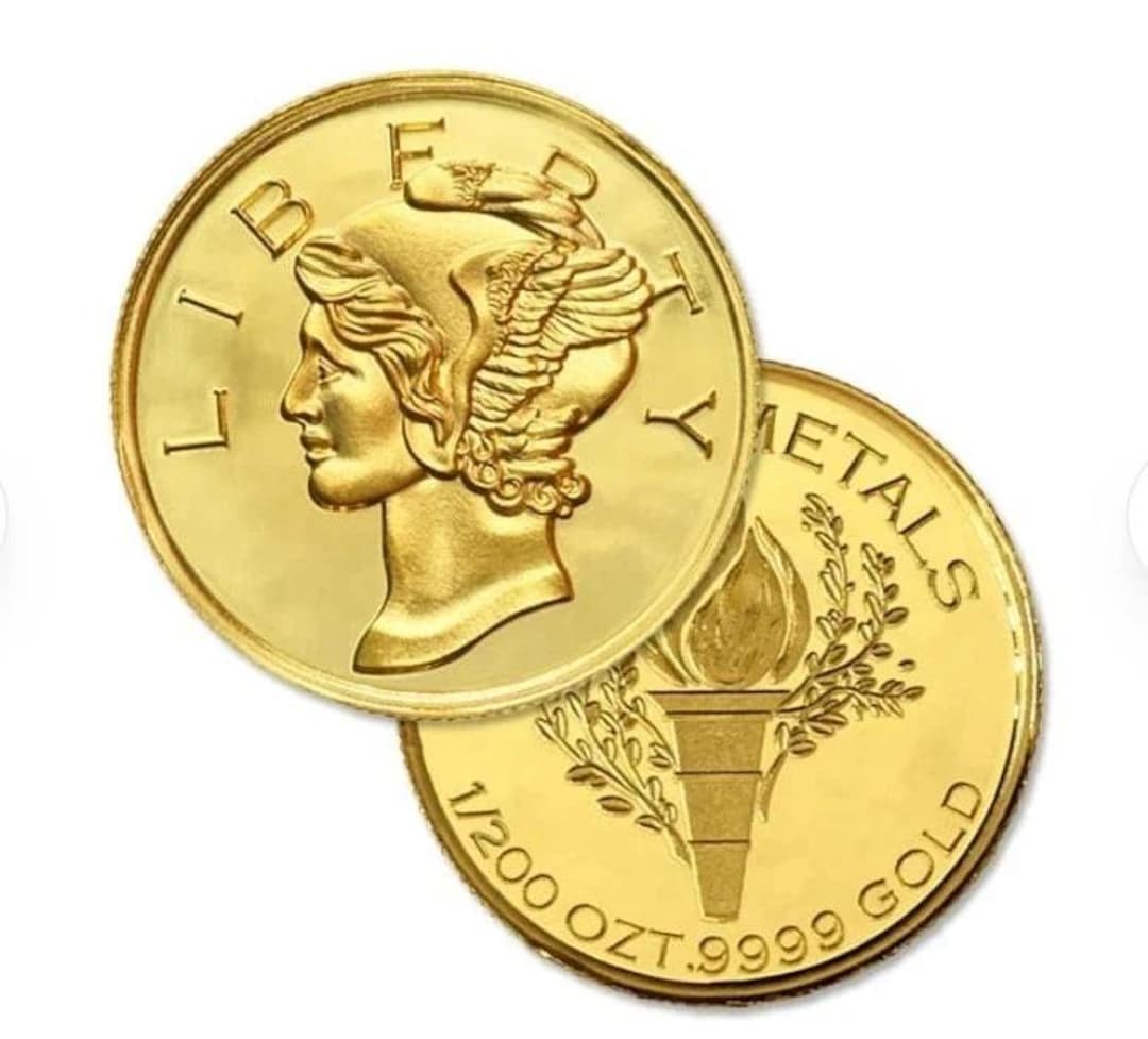 1/200 Oz Mercury Gold Dime Round - .9999 Fine - Etsy