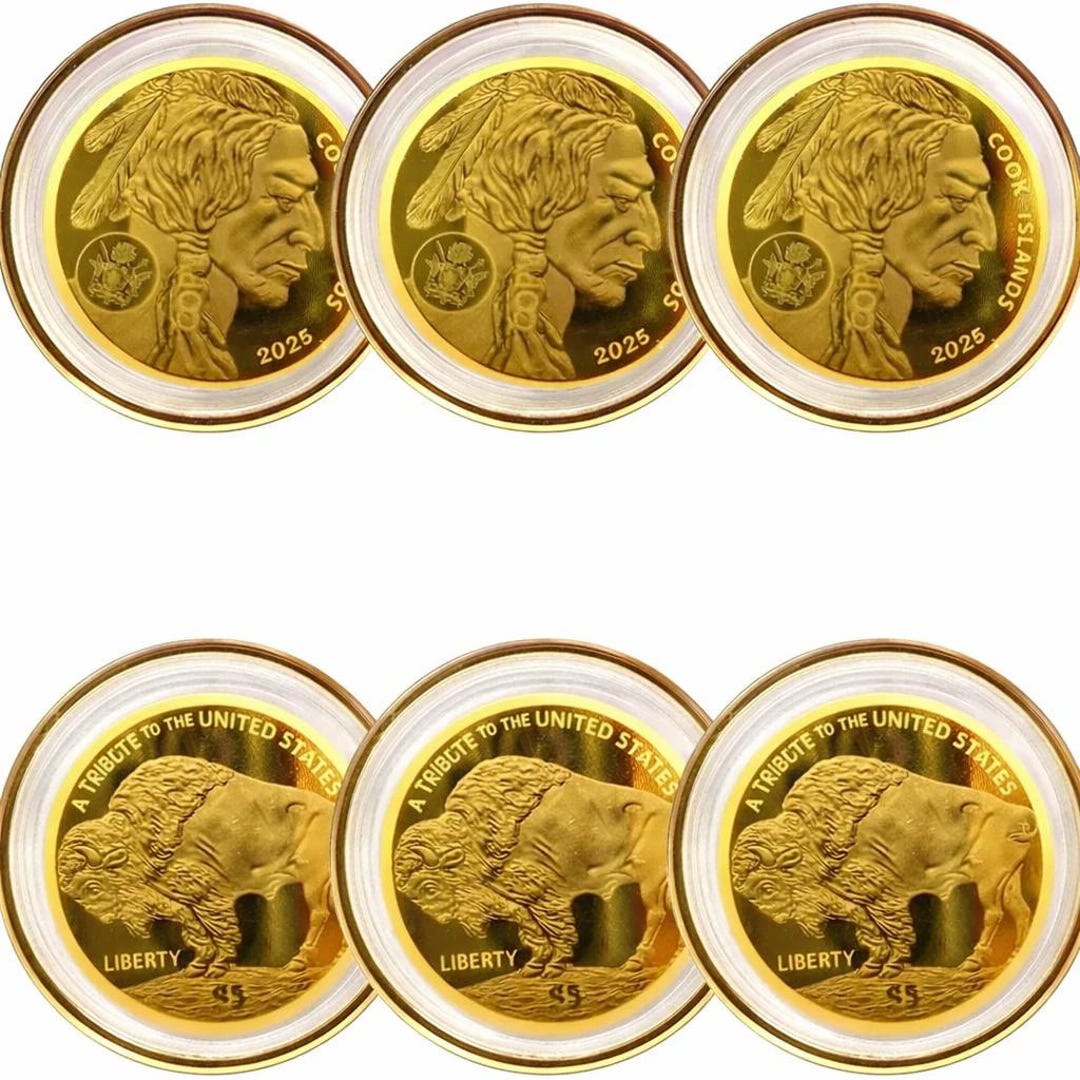 Set of 3 | 2025 Cook Islands 5 Buffalo Gold Coins .9999 Fine 200mg - Etsy