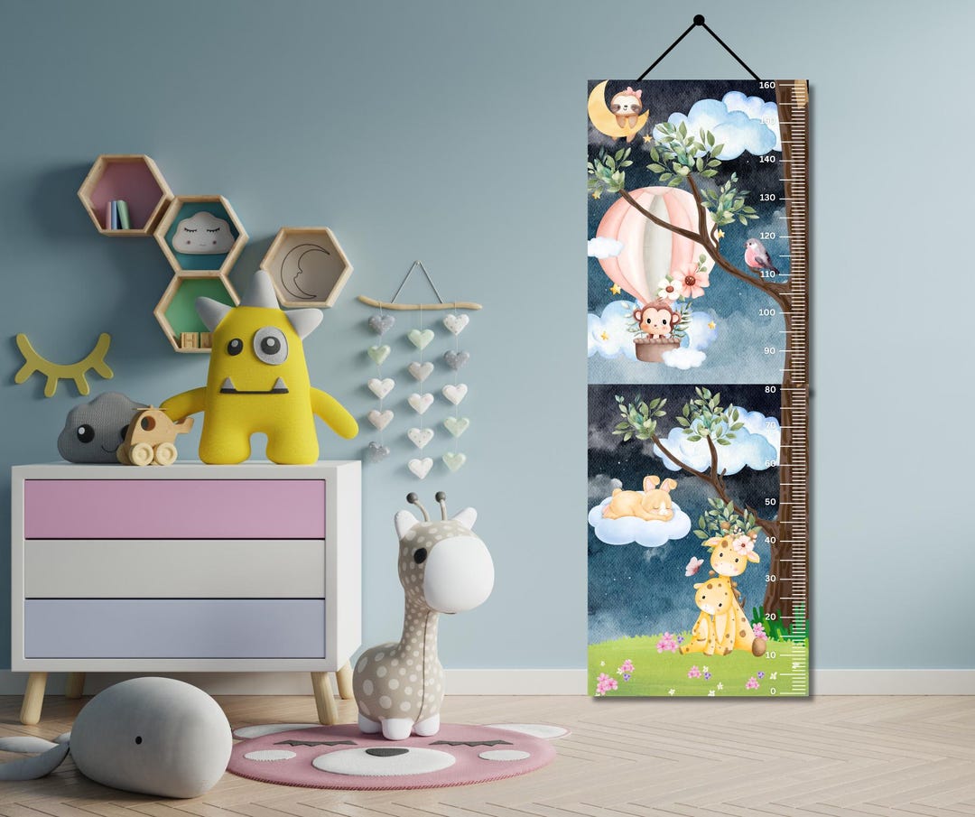 Girl's Growth Chart Banner Digital Print - Etsy