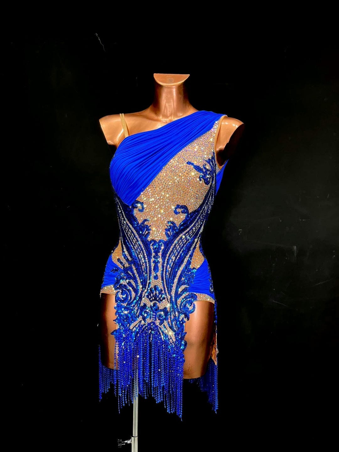 Custom Latin Dance Dress: Fringe Samba Salsa Competition Costume - Etsy