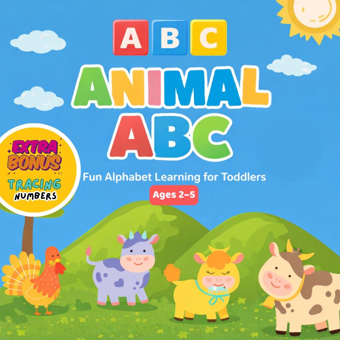 Animal ABC Book Printable | Toddler Alphabet Learning (PDF) - Etsy ...