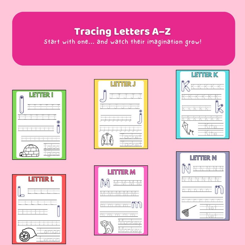 My First ABC Tracing Book | Learn Letters for Toddlers - Etsy