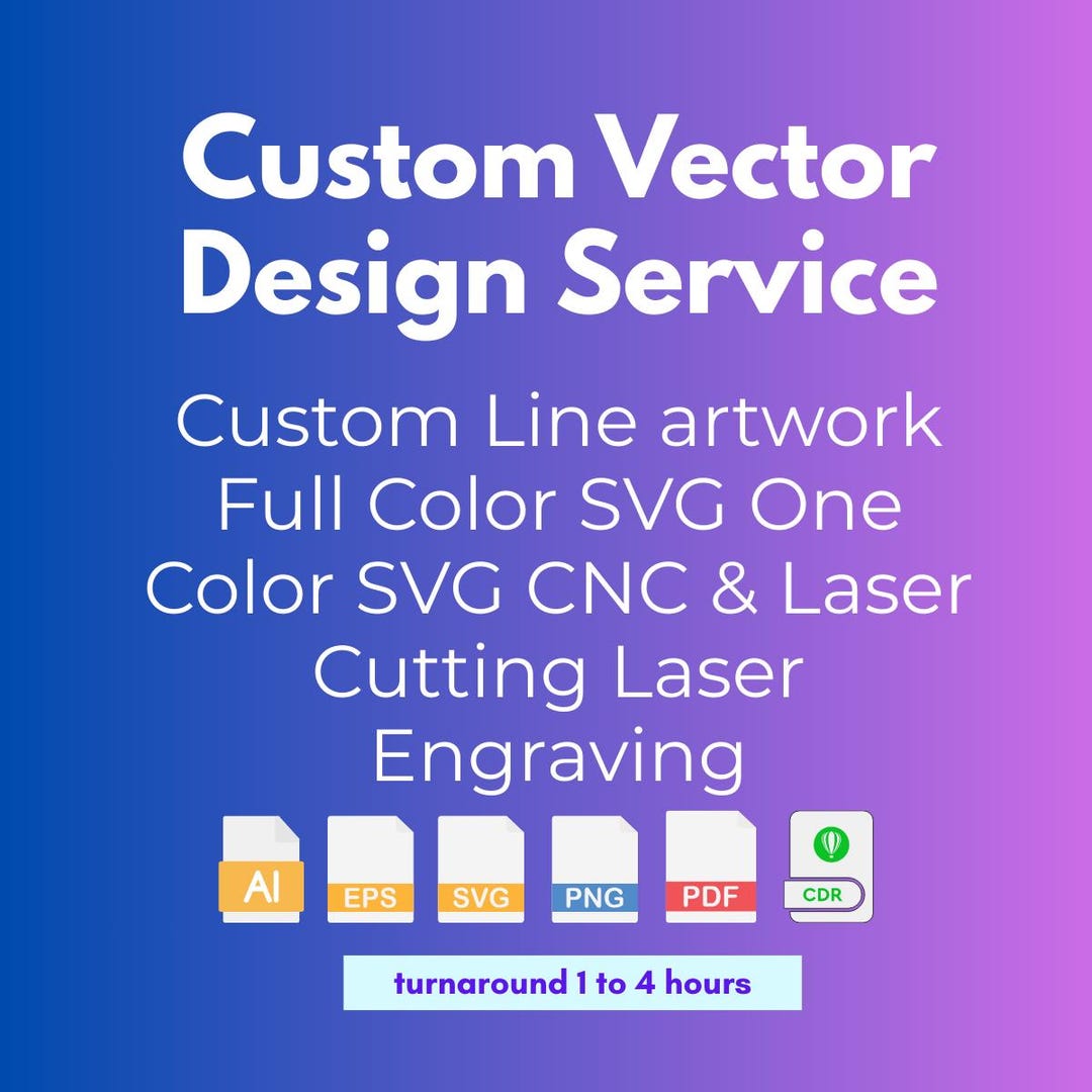 Photo to SVG Conversion | Custom Vector Design for Laser Cutting - Etsy