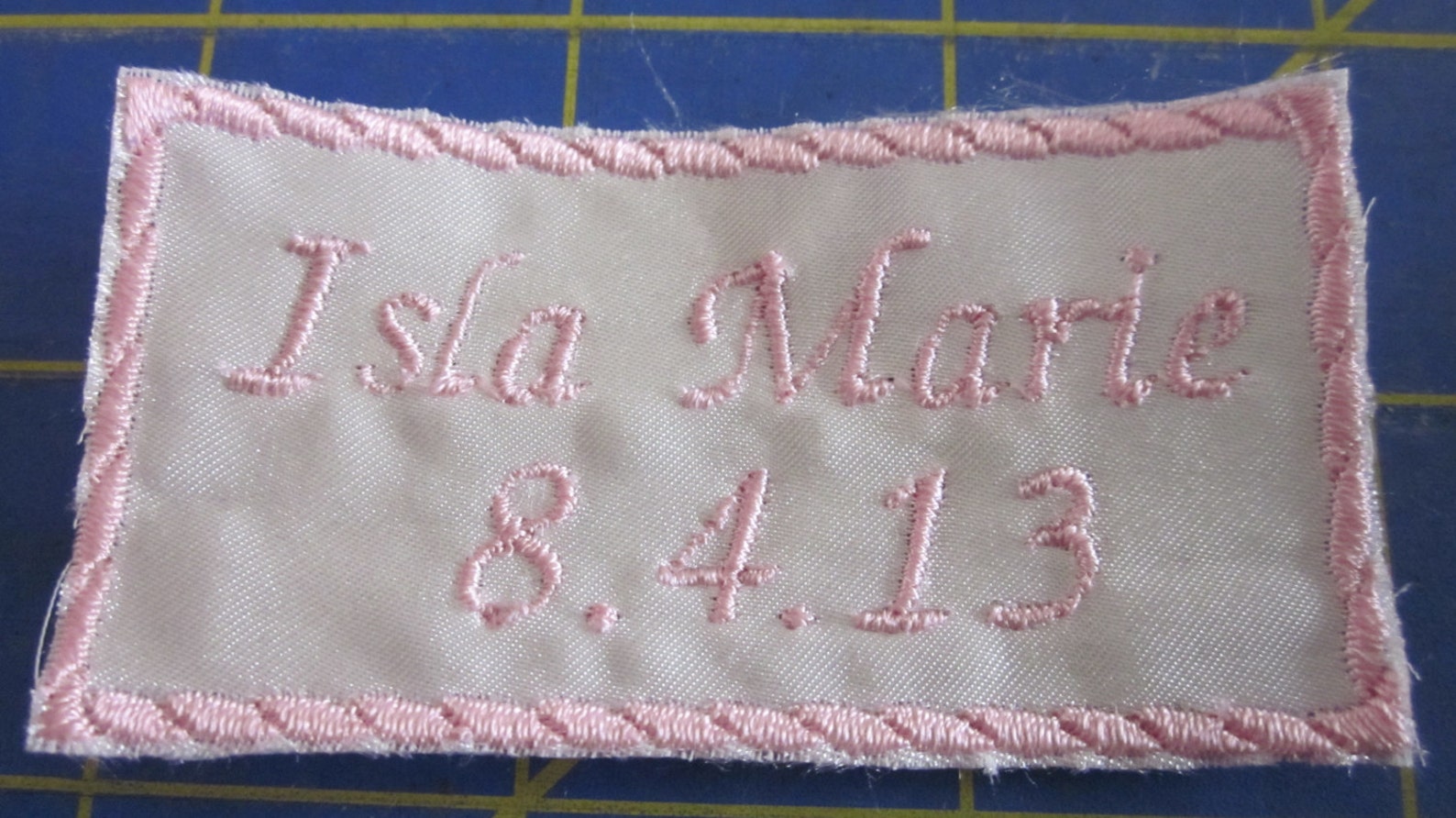 Christening Label New Born Label - for Inside Baptism Gown - 1st Outfit ...