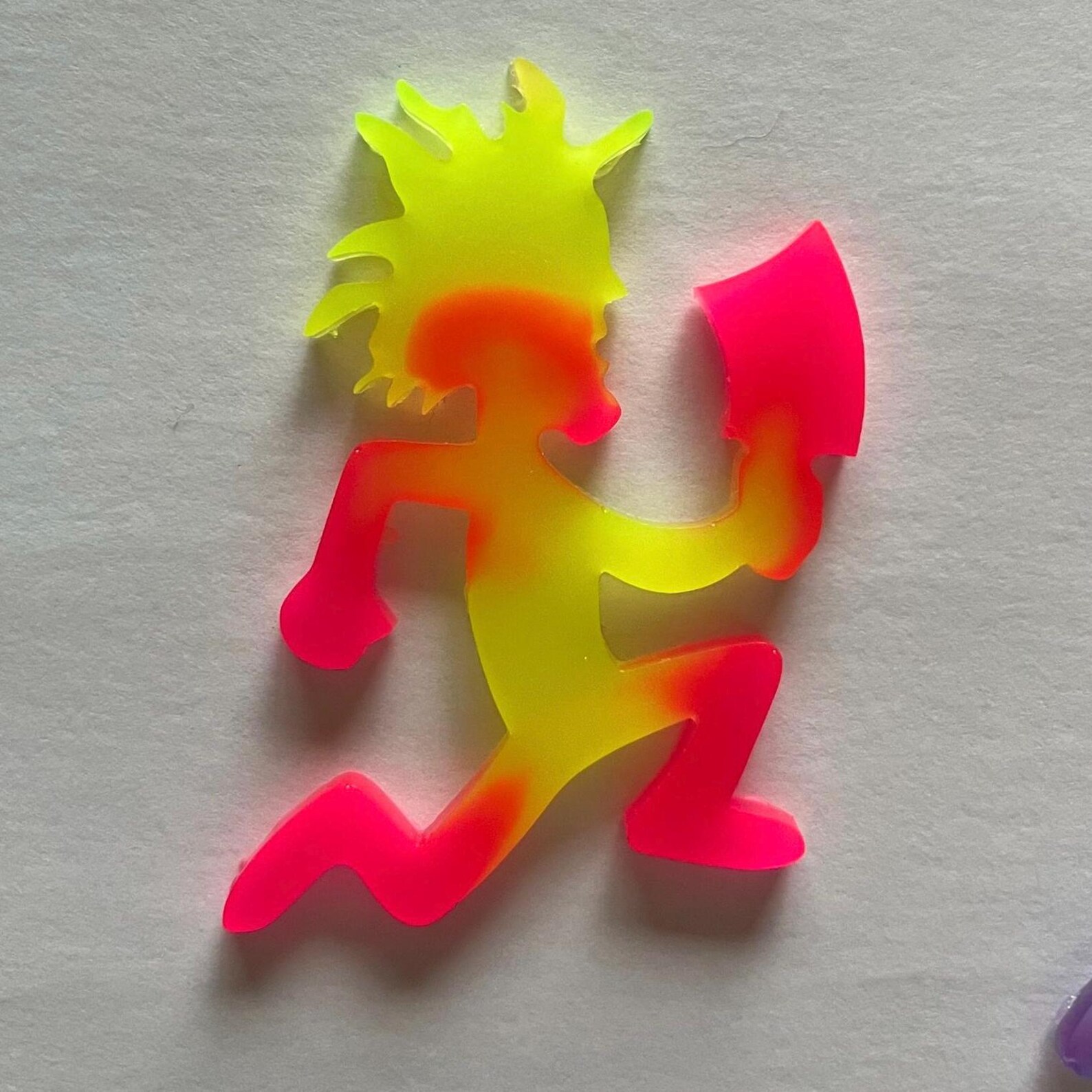 2 1/2” Juggalo Glow-in-the-dark Charm Necklace or Magnet – Multiple Colors! Juggalos! Made With ...