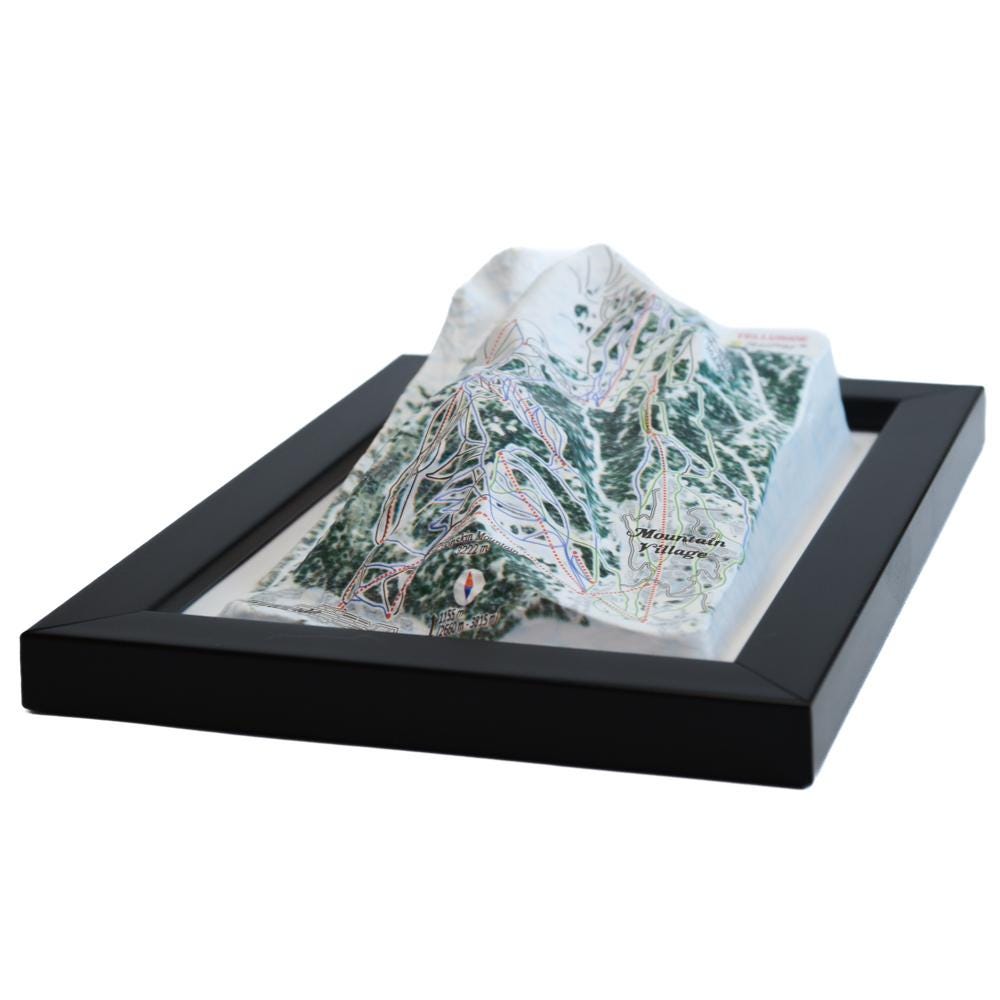 Telluride 3D Model, Ski Resort, 3D Map, 3D Ski Art Decor, Ski ...