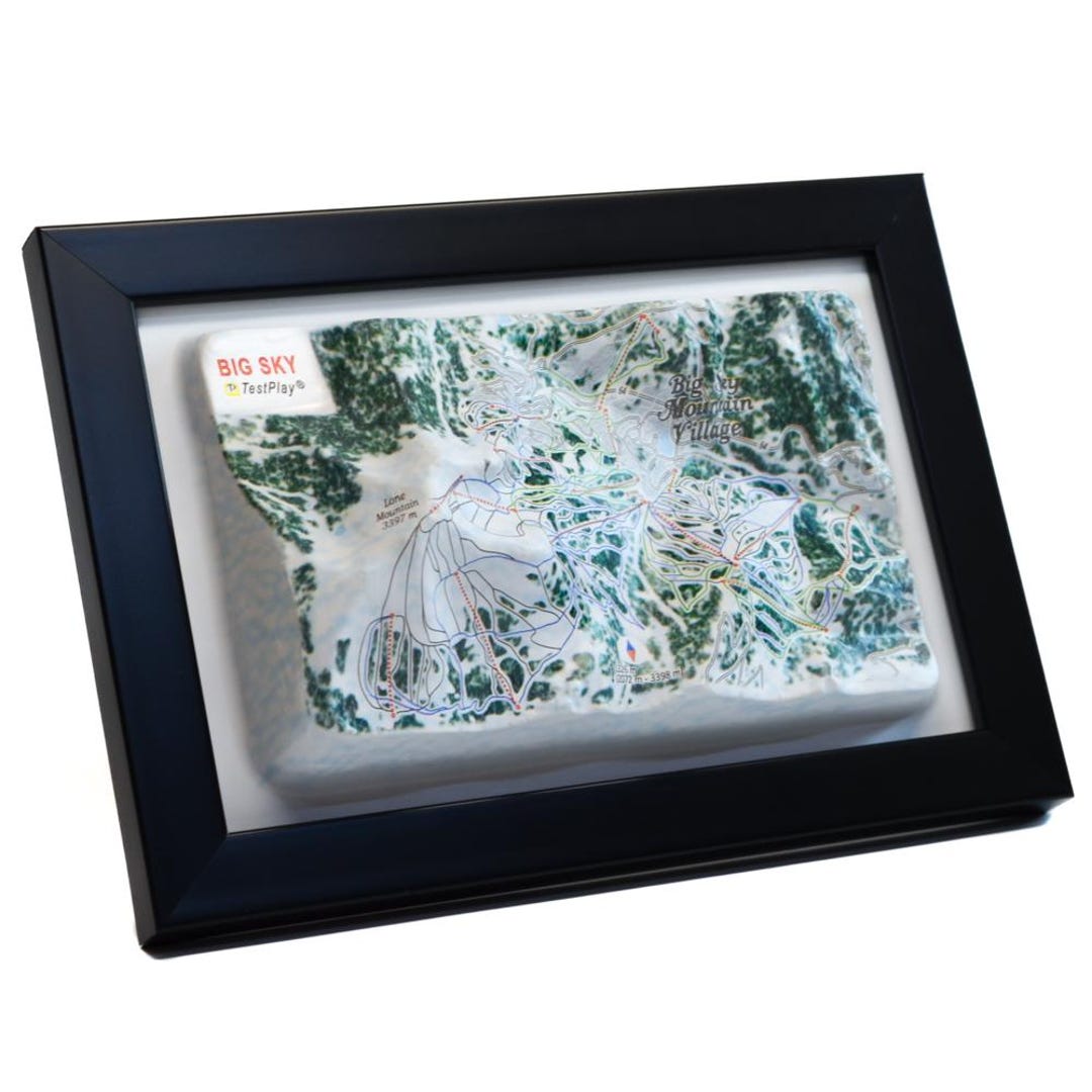 Big Sky 3D Model, Ski Resort, 3D Map, 3D Ski Art Decor, Ski Memorabilia ...