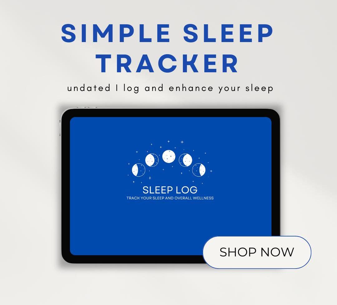 Simple Sleep Tracker PDF | Digital Sleep & Wellness Log | Printable ...