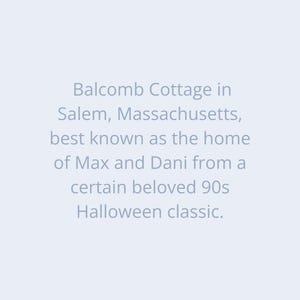 Hocus Pocus House Print - Salem Balcomb Cottage Photo, 90s Nostalgia - Etsy