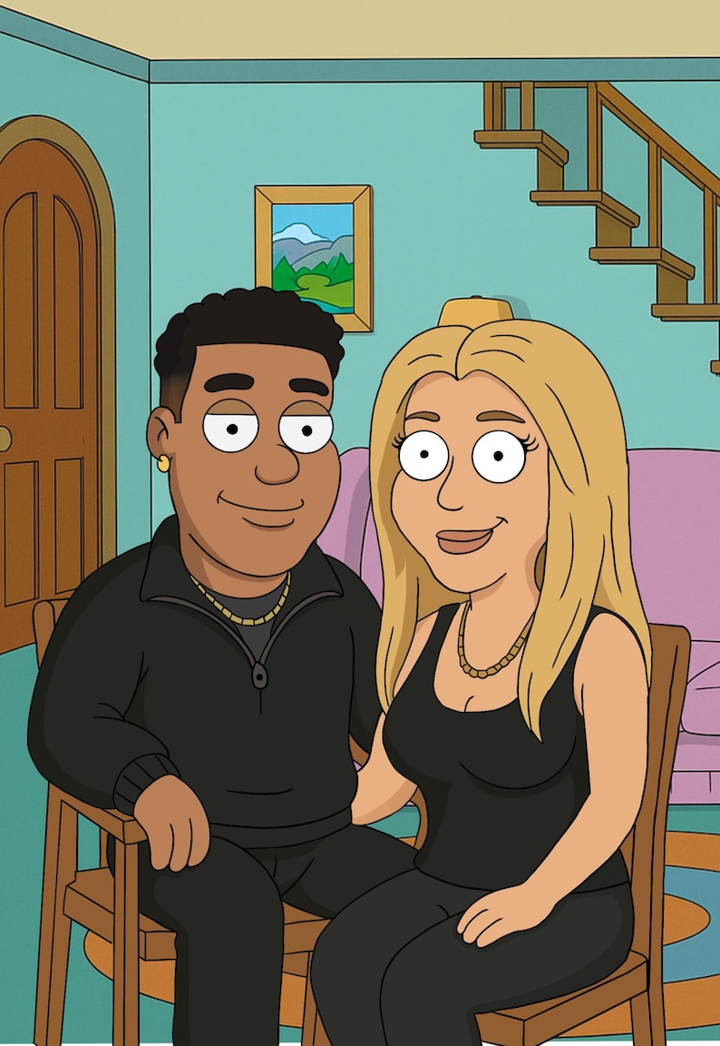 Custom Family Guy Portrait – Cartoon Style Drawing, Digital Download ...