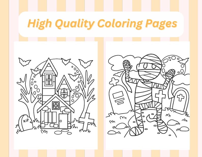 Spooky Cutie: Cozy and Comfy Coloring Pages, Best Coloring Pages for ...