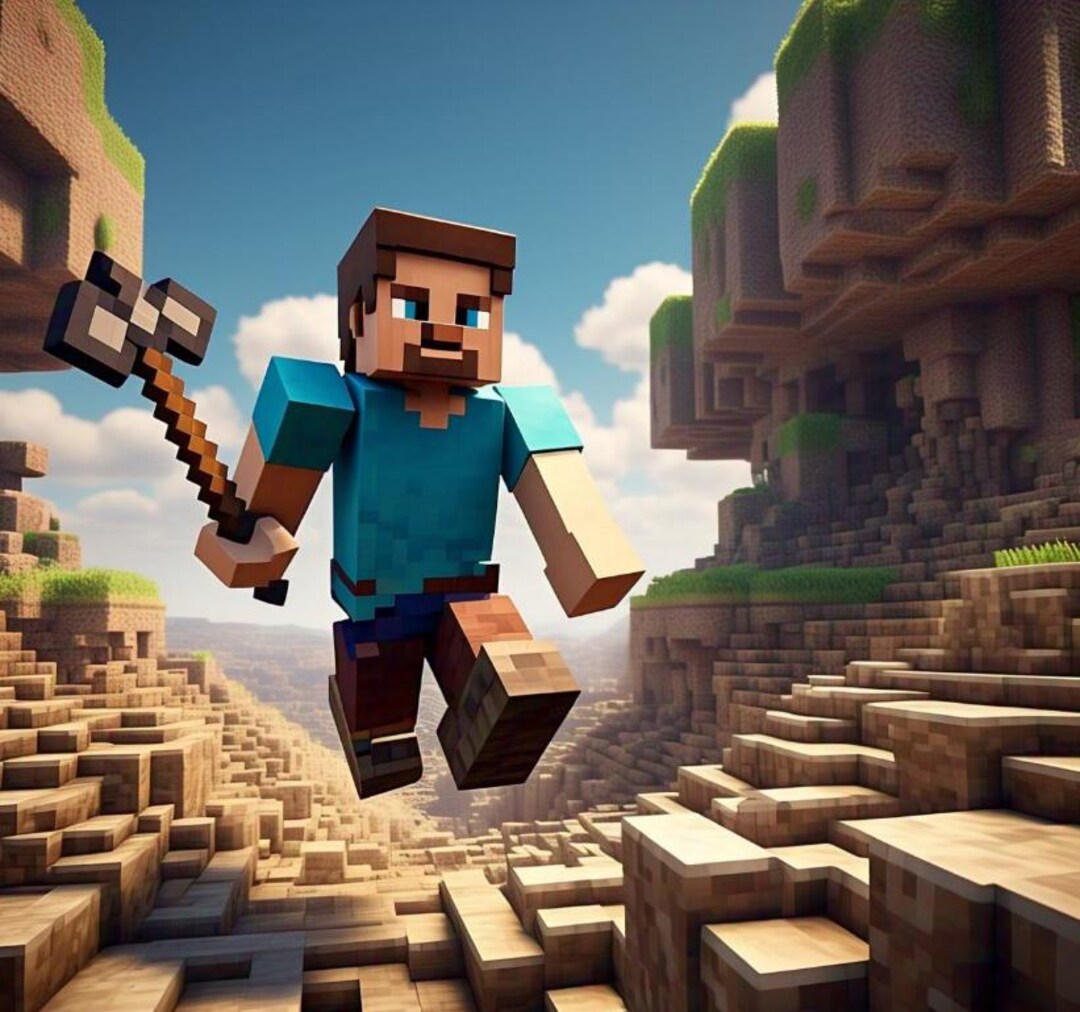 10 PNG Minecraft Steve, Minecraft PNG, Gaming Digital Download ...