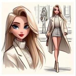 10 Girl Personality on 1 File in Pdf Format for Commercial Use - Etsy