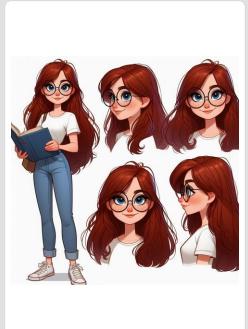 10 Girl Personality on 1 File in Pdf Format for Commercial Use - Etsy