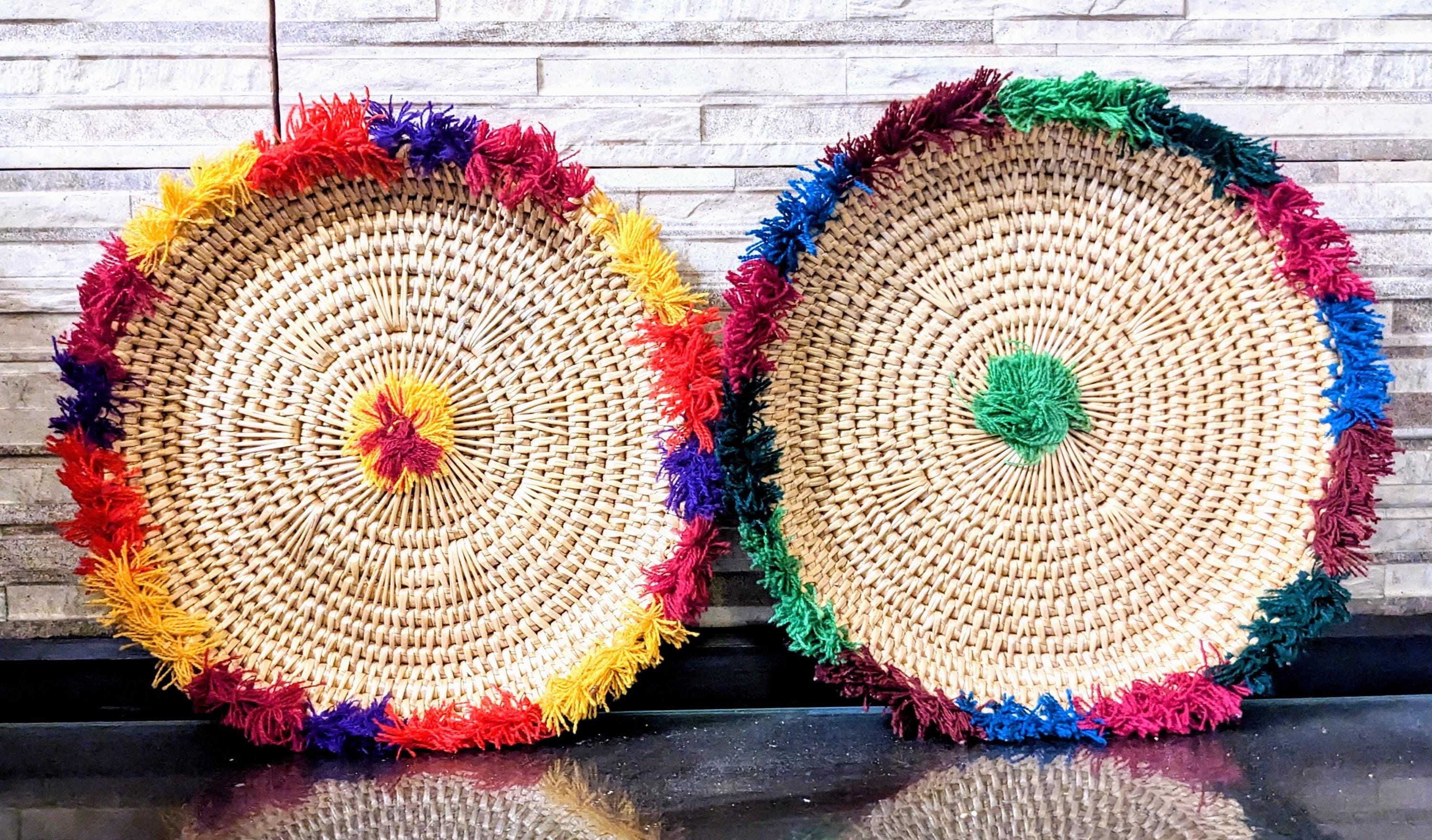 Set of 2 Handcrafted Sindhi Roti Plates – Traditional Dining Set & Wall ...