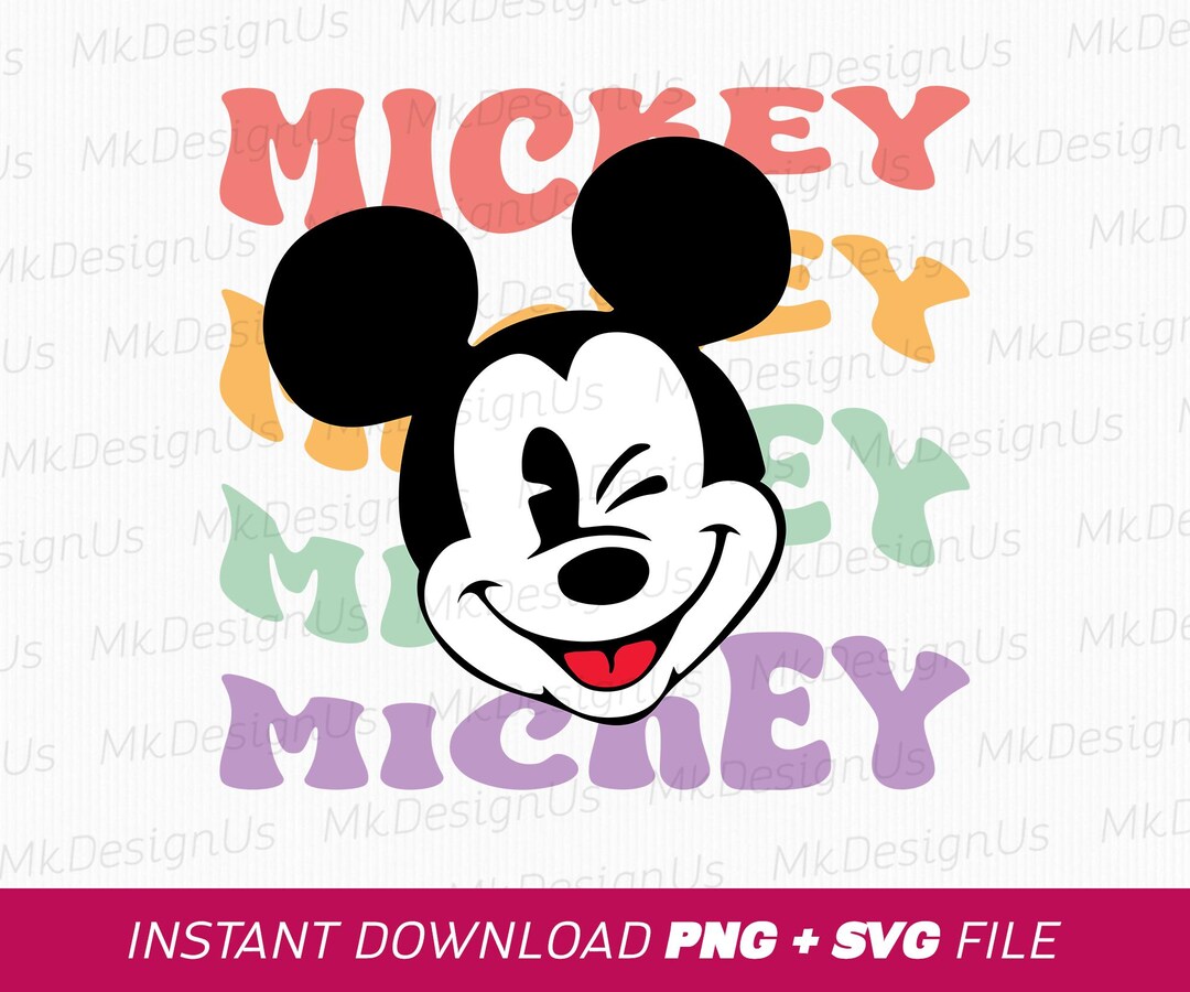 Winking Mickey SVG, Family Vacation Design (instant Download) - Etsy UK
